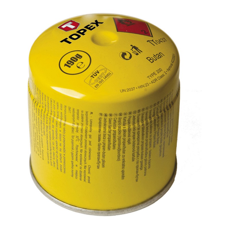Topex 190g Butane Gas Cartridge