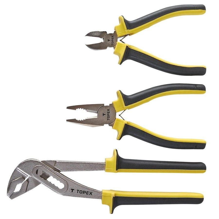 Topex 3Pc Plier Set - Pliers & Cutters - Hand Tools