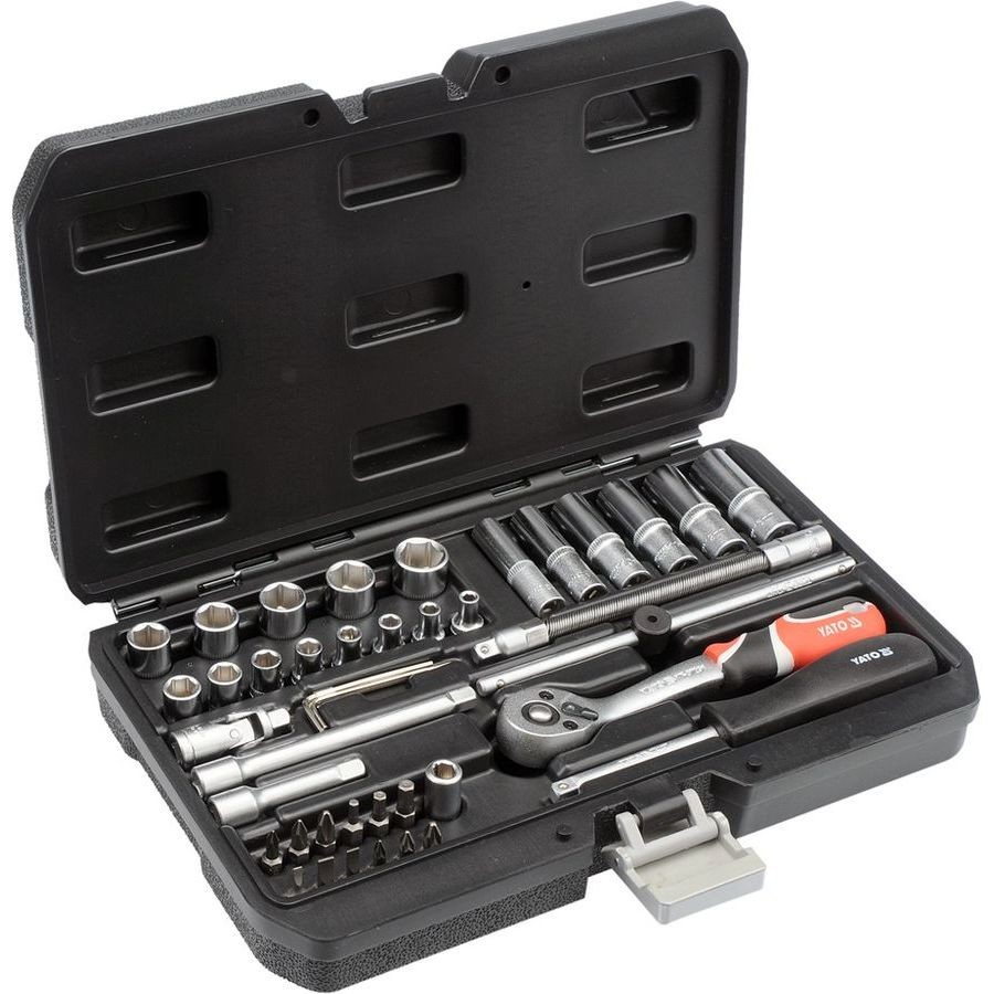 YATO Professional Ratchet Socket Set 1/4" 42 pcs